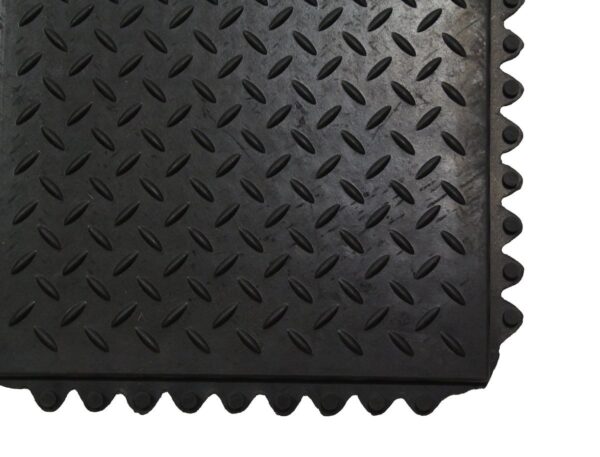 Rubber checker interlocking Gym mat 3foot x3foot x12mm - Rubber Stable ...